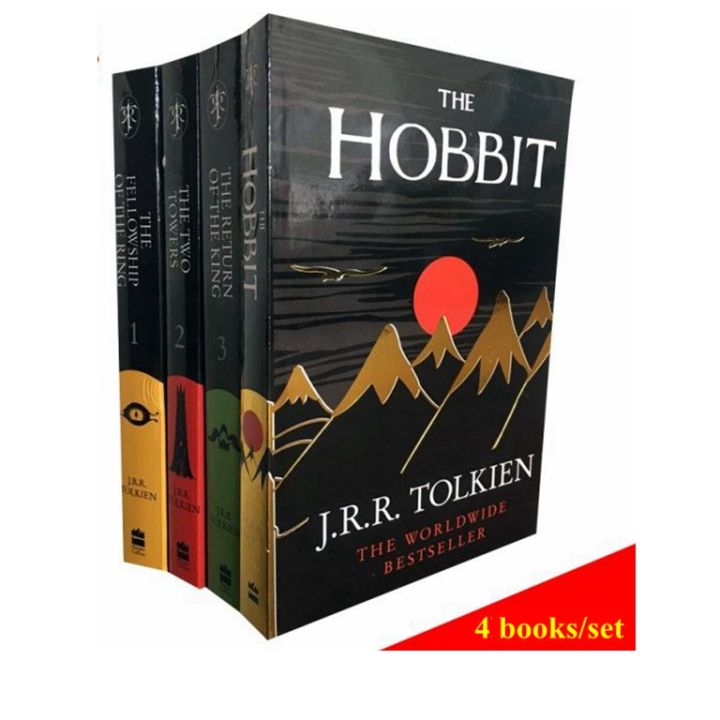 [4 books collection] The Hobbit + Lord of the Rings Trilogy English ...