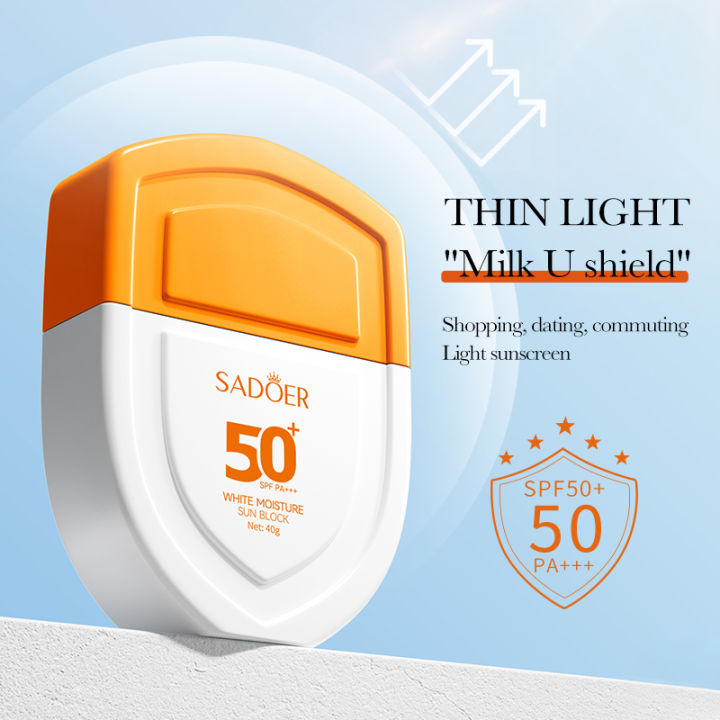 ROREC SADOER SPF50+ PA+++ Sun Block White Moisture Whitening Durable Protection UV Anti-Aging ...