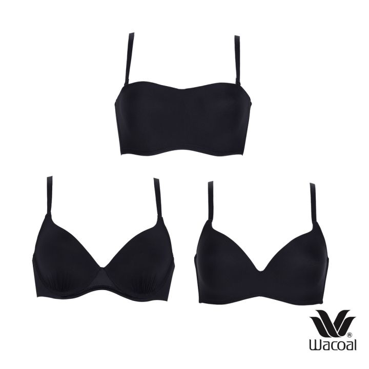 Wacoal Surprise Bra Best seller Set 3 สไตล์ 3 ชิ้น สีดำ - WB9V01/ WB9V02/ WB9V04 | Lazada.co.th