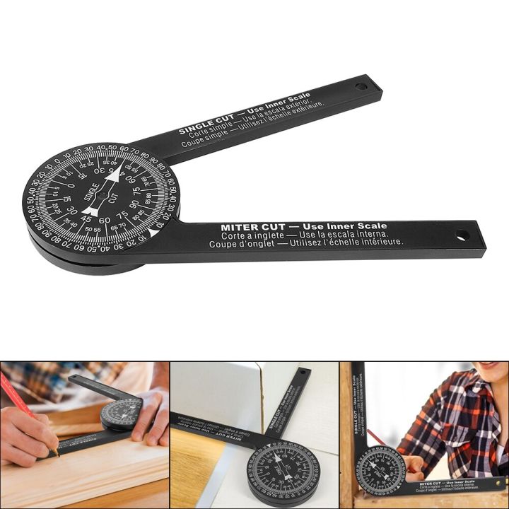 hot/Mitre Saw Protractor Level With Marking Pencil Carpenter Angle ...