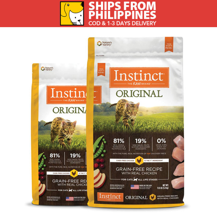 Instinct Original Grain Free Recipe with Real Chicken Dry Cat Food 2.2kg 5kg | Lazada PH