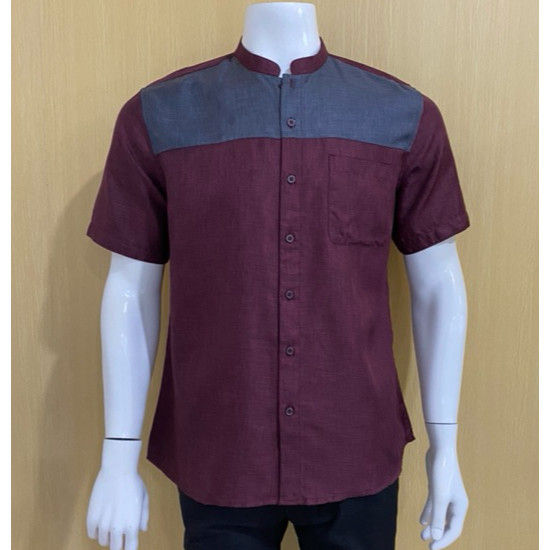 RICARDO Baju Koko MERAH POLOS Lengan Pendek 32452 | Lazada Indonesia