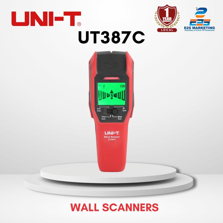 UNI-T Wall Scanner UT-387C Metal Detector 4 in 1 AC Voltage Live Wire ...