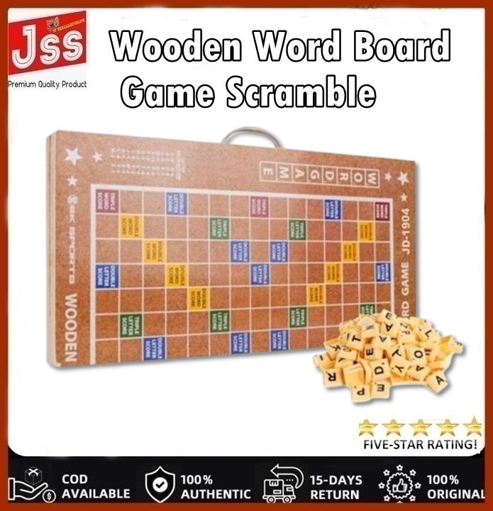 Wooden Word Board Game Scramble jss (Original) | Lazada PH