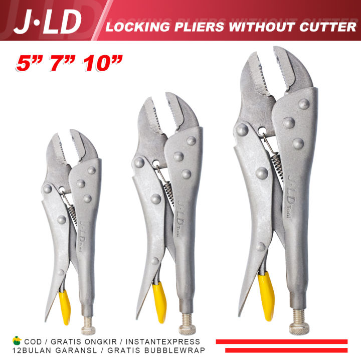 JLD Tang Buaya Locking Grip Pliers 5”7”10” Tang Buaya Bengkok Vise Grip ...