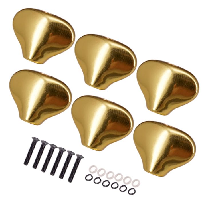 (GYIT) 6Pcs Zinc Alloy Electric Guitar Tuning Pegs Cap Tuners ...