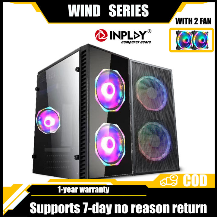 [INPLAY PC Case] Micro Atx PC Case Computer Case 2 Fan Slot USB I/O ...