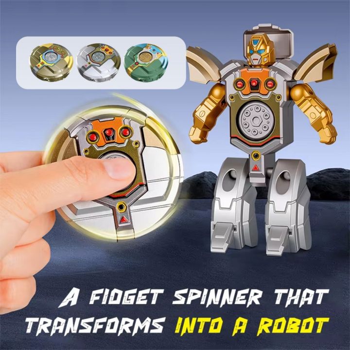 "Robot transformer mainan Spinner Transformer Fidget slider Robot ...