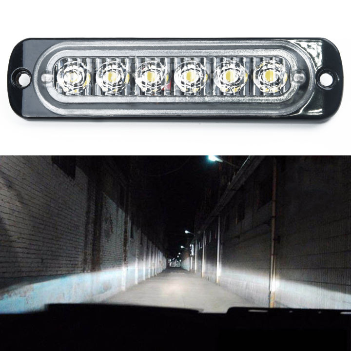 MileAuto 6 LED Car Lights 6000K Cars Boats Trucks White Light Work ...