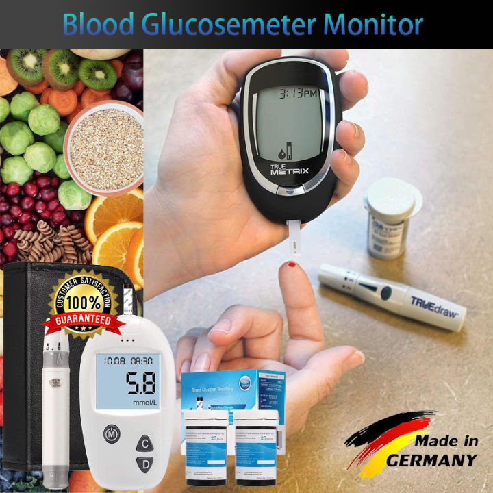 Safe-Accu Blood Glucose monitor & 50pcs Test Strips & 50pcs Lancets ...