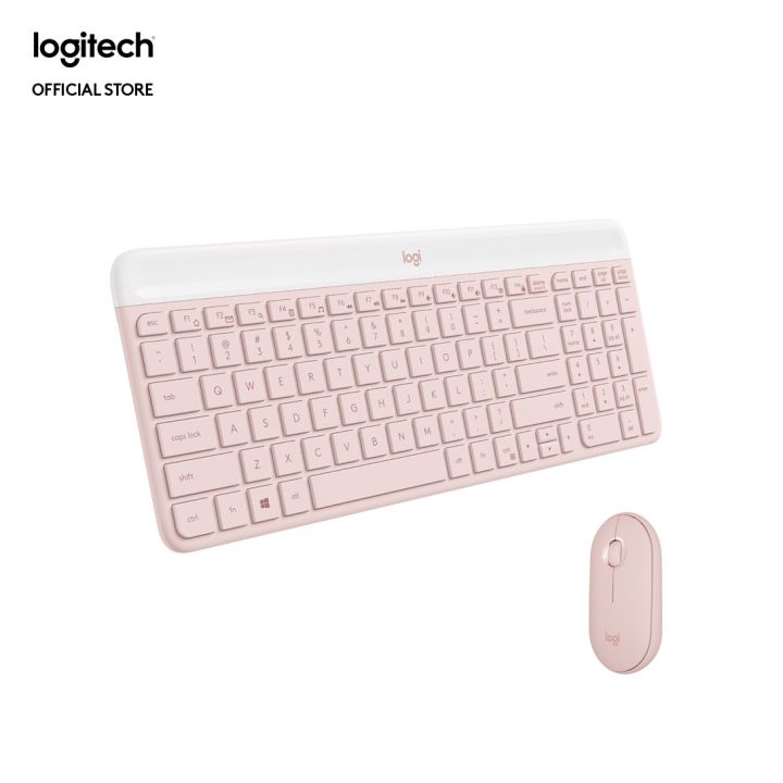 Logitech MK470 Slim Wireless Keyboard and Mouse Combo - Modern Compact ...
