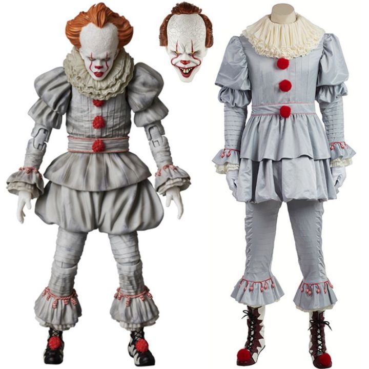 Movie Stephen King's It Pennywise Cosplay Costume for Adult Kids Clown ...