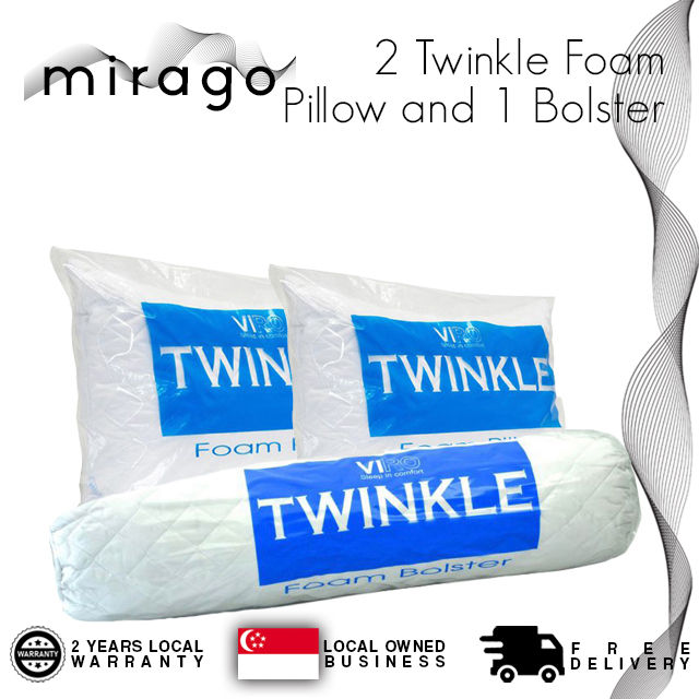 VIRO Twinkle Foam Pillows and Bolster Bundle | Lazada Singapore