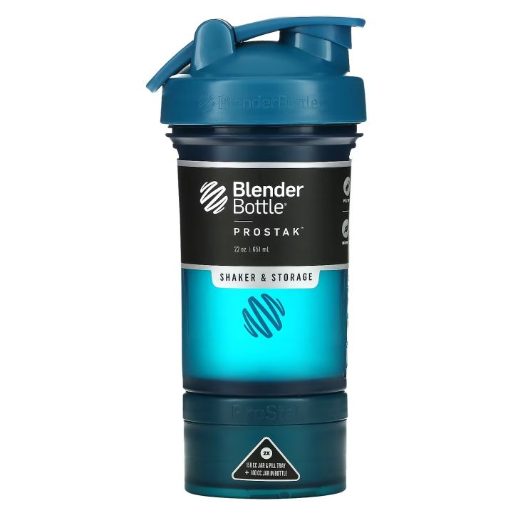 ของแท้ นำเข้าจาก USA. Blender Bottle Shaker Pro Stak 22oz. 651ml. | Lazada.co.th