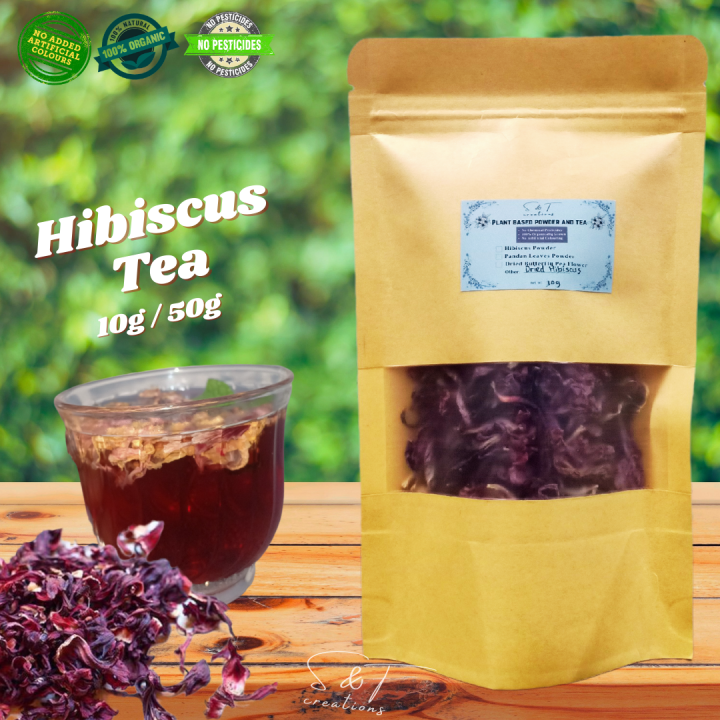 100% Organic Dried Hibiscus Flower | Hibiscus Tea | Bunga Raya ...