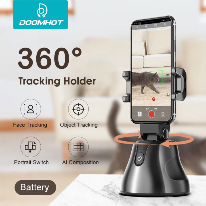 Doomhot 360 Smart Selfie Stick 360 Smart Rotating Face Tracking Camera