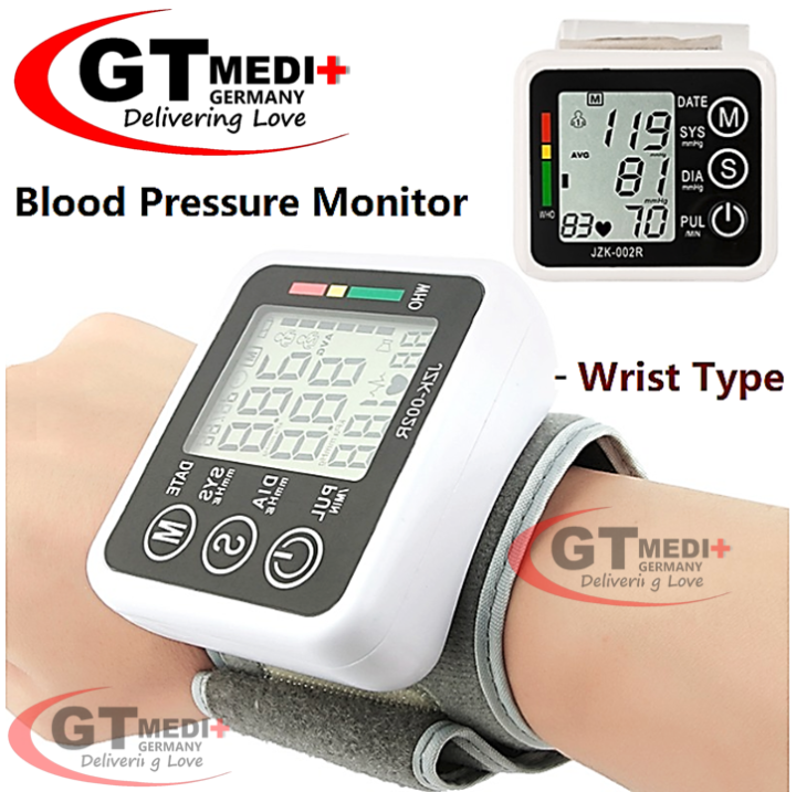 【LCD Screen】Wrist Blood Pressure Pulse Heart Beat Monitor ...