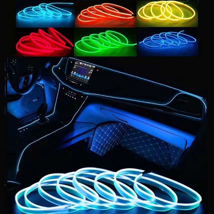 3M Flex Neon ภายในรถ Ambient Led Light พร้อม DIY Ambient Light RGB ...