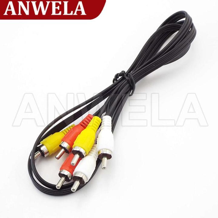 ANWELA Shop 1M 1.5M 3M 3 Way Rca Male To 3 Rca Male M To M Connector ...