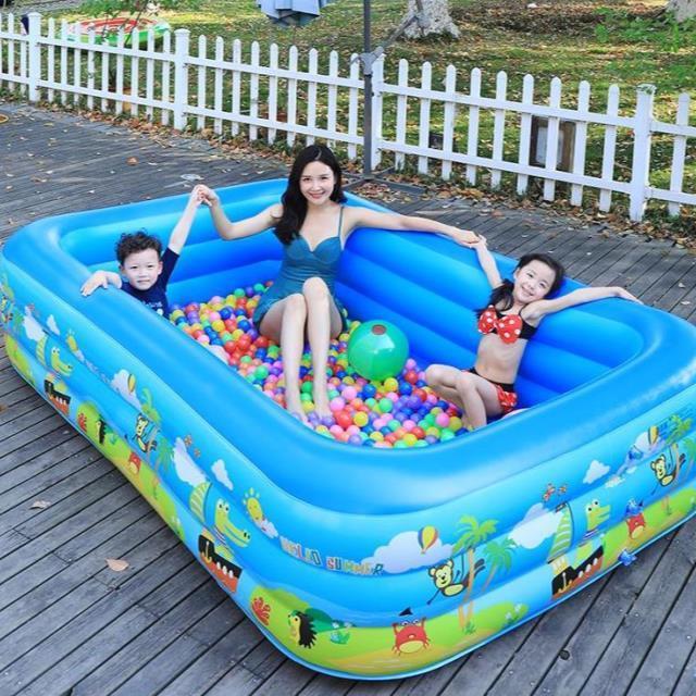 Kolam Mandi Besar Inflatable Swimming Pool Family Large Size Kolam With ...