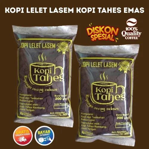 (GROSIR) KOPI TAHES SILVER DAN EMAS- KOPI LELET KHAS LASEM ASLI | KOPI ...