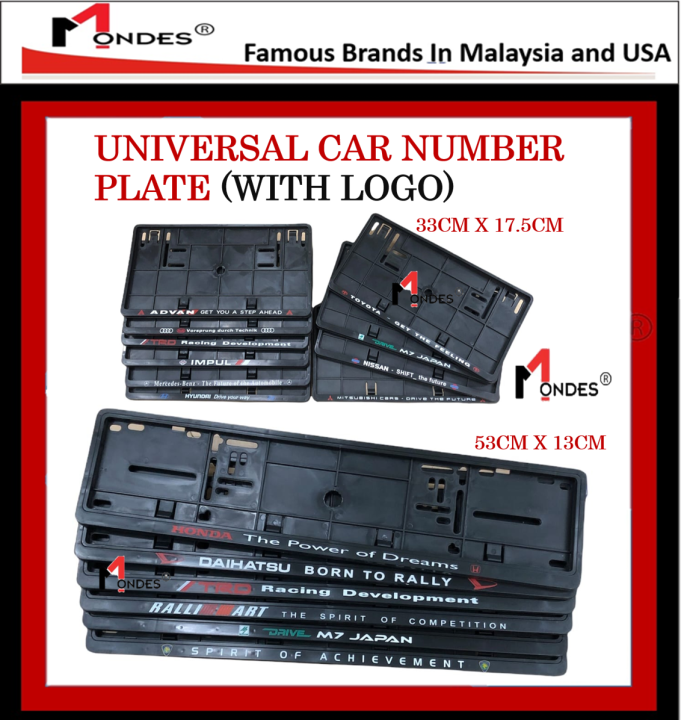 Cover Nombor Vehicle Car Number Plate FRAME LONG & SQUARE Number Plate ...