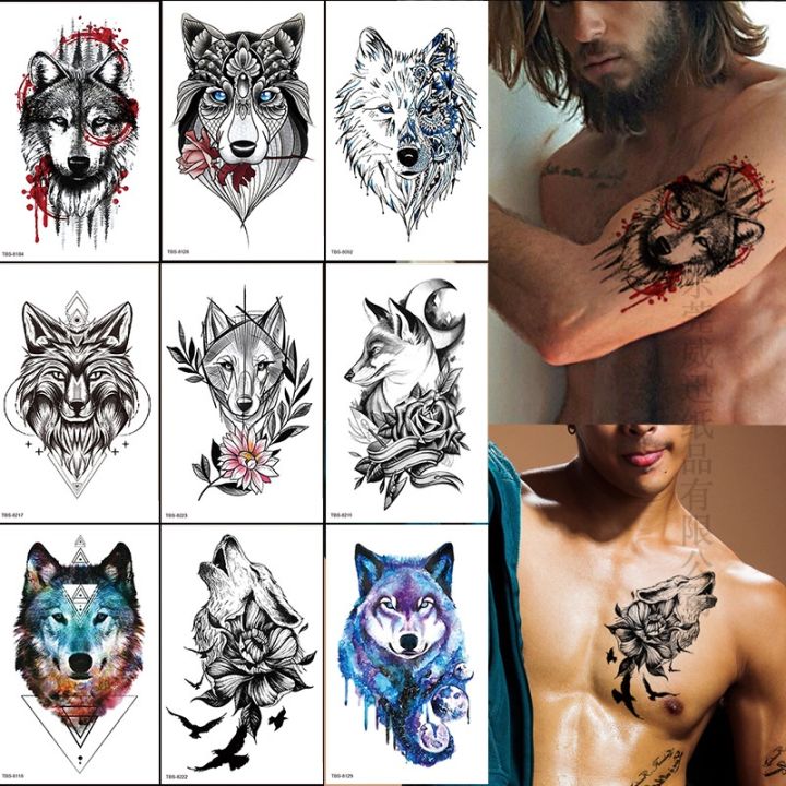 🔥Cozyrooms 👍Waterproof Tattoo Sticker Totem Character Animal Tattoo ...