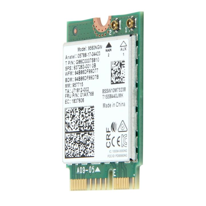 1730Mbps for Intel Dual Band Wireless AC 9560 Desktop Kit Bluetooth 5.0 ...