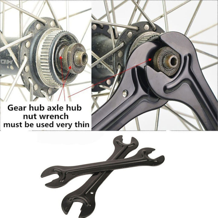 Carbon Steel Bike Spanner Cycling Head Open End Axle Hub Cone Wrench 13 ...