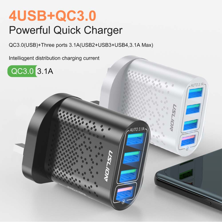 【UK Plug for Singapore】High Quality Quick Charge Adapter Fast Charging ...