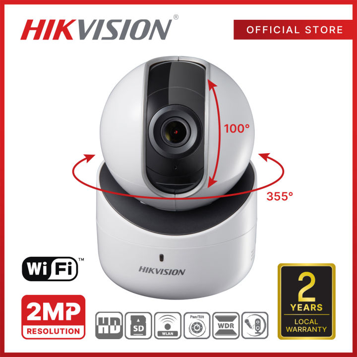 Hikvision DS-2CV2Q21FD-IW 2MP 2.8mm Pan Tilt Indoor WiFi Wireless Network CCTV IP Camera | Lazada