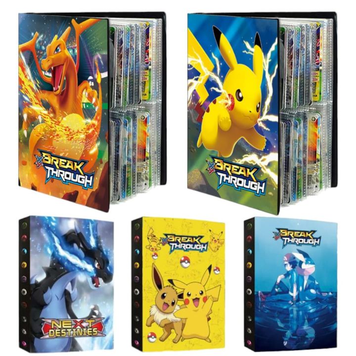 240PCS Pokemon Card Collection Book Anime Figure Pikachu Graphic Album ...