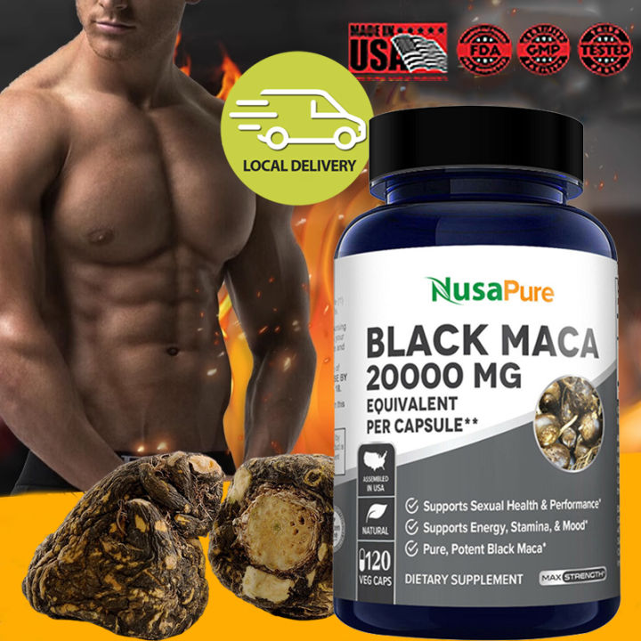 Black Maca Supplement 20,000mg – Supports men’s health and athletic ...