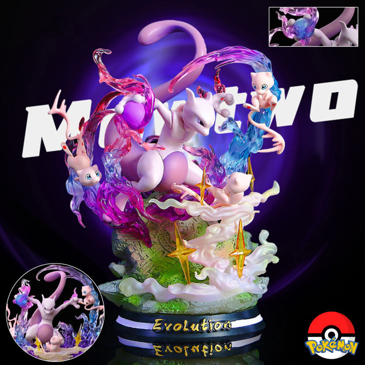 Figure ฟิกเกอร์ MFC Studio จากการ์ตูนเรื่อง Pokemon Evolution of Mew & Mewtwo โปเกมอน อีโวลูชัน ...