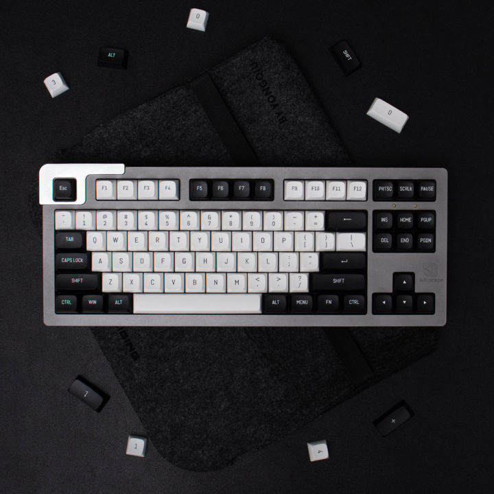 【Keycap Only】Minimalist Black and White Keycap 150 Keys MSA Profile ABS ...