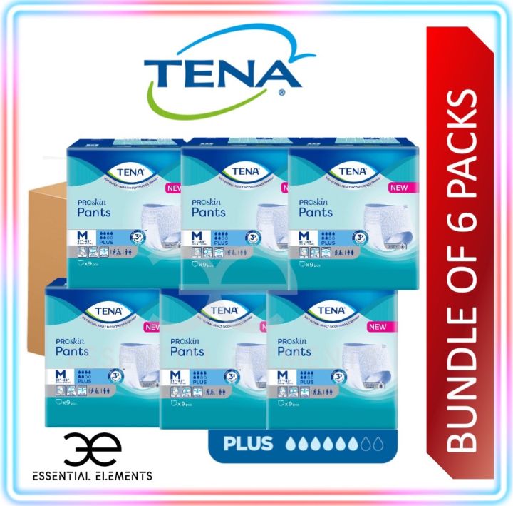 TENA [BUNDLE OF 6] Proskin Plus ADULT DIAPER PULL UP PANTS UNISEX M/L CARTON DEAL | Lazada Singapore