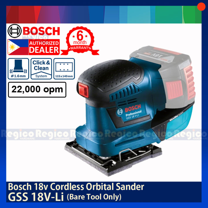 BOSCH GSS 18v-li UNIT ONLY Cordless Orbital Palm Sander Original Genuine Bosch Cordless Tools ...