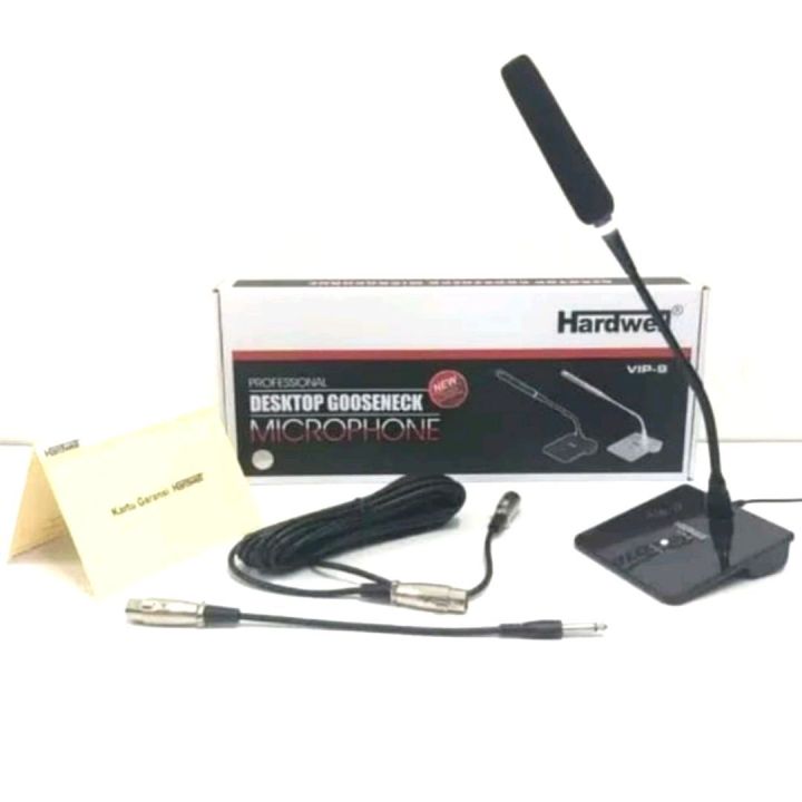 Mic Conference Hardwell VIP 9 Mic Meja Podium Original | Lazada Indonesia