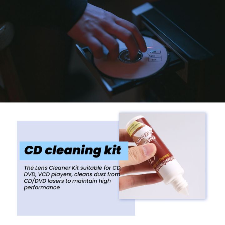 4 in 1 CD DVD Rom Player Maintenance Lens Cleaning Kit | Lazada.co.th