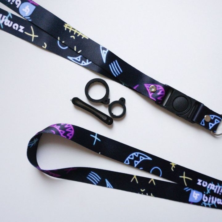 Lanyard Gantungan Hp/Pods Free 3 Karet Oring Lanyard Printing Motif ...