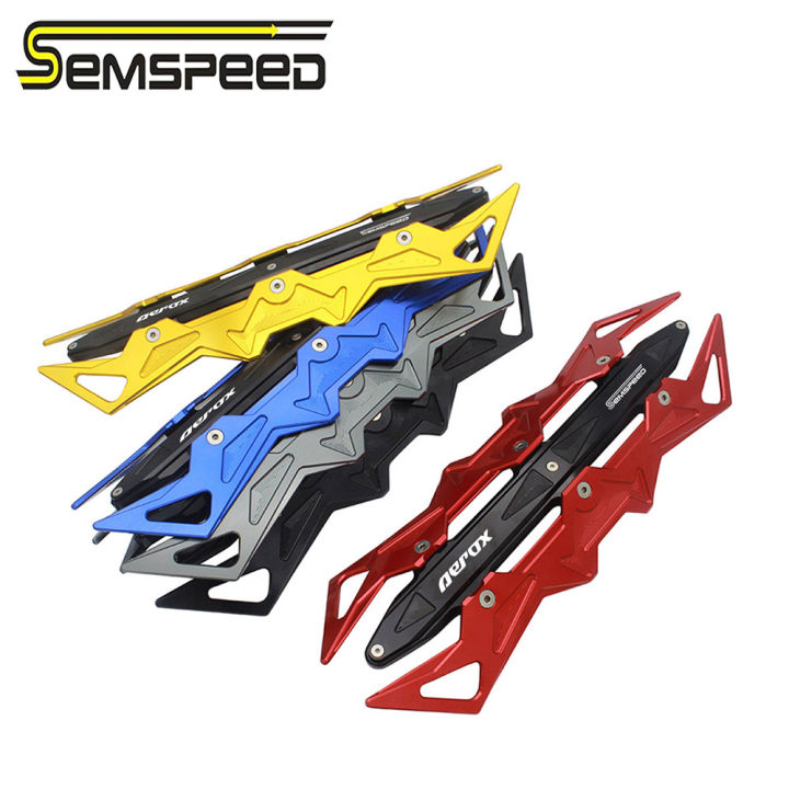 SEMSPEED Motorcycle CNC Exhaust Shield Muffler Pipe Protector Cover ...