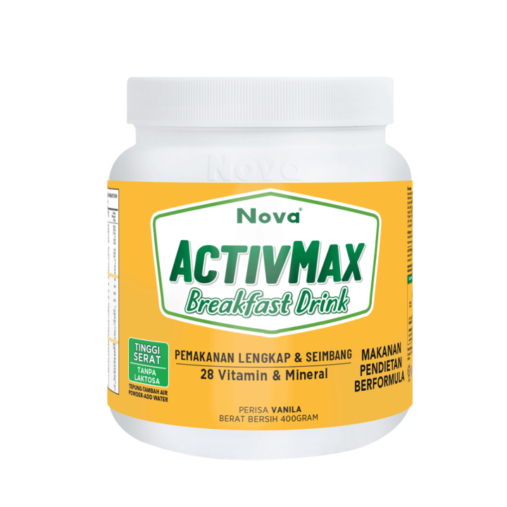 Nova Activmax Breakfast Drink Susu Kencing Manis Meal Replacement ...
