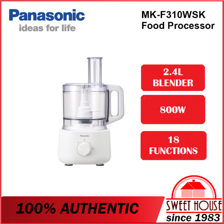 Panasonic MK-F310WSK Food Processor with 5 Accessories for 18 Functions ...