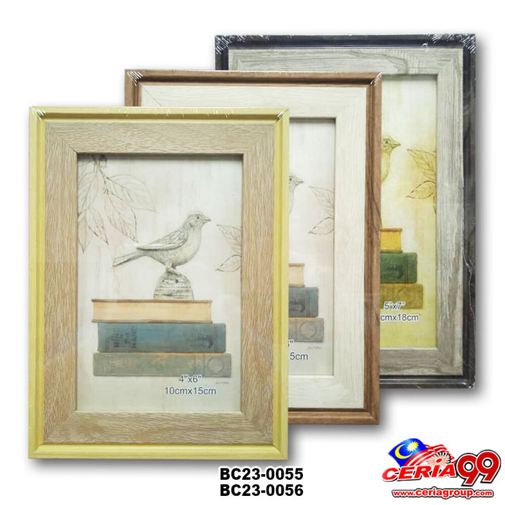 4R/5R Modern Design Wood Photo Frame (BC23-0055 BC23-0056) CERIA99 | Lazada