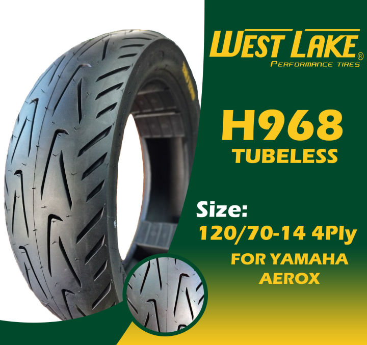 Westlake 120/70-14 4ply TUBELESS H968 MOTORCYCLE TIRE | Lazada PH
