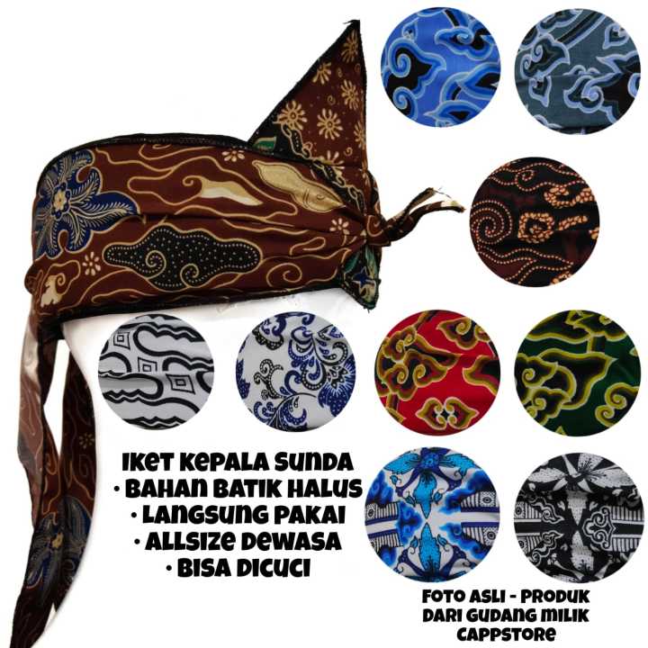 Iket kepala totopong bendo blangkon batik Sunda IKET-SUNDA BOLONG ...