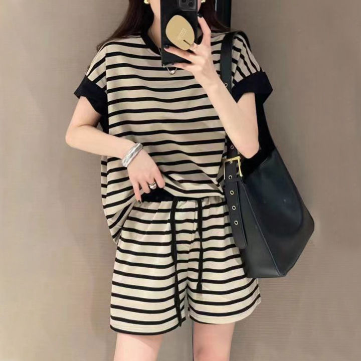 Fit Coconut Sets Short Sleeve Crew Neck Loose Comfort Korean Simple ...