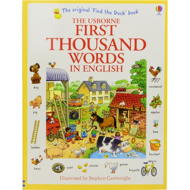 Usborne first thousand words in English children's theme word book full ...