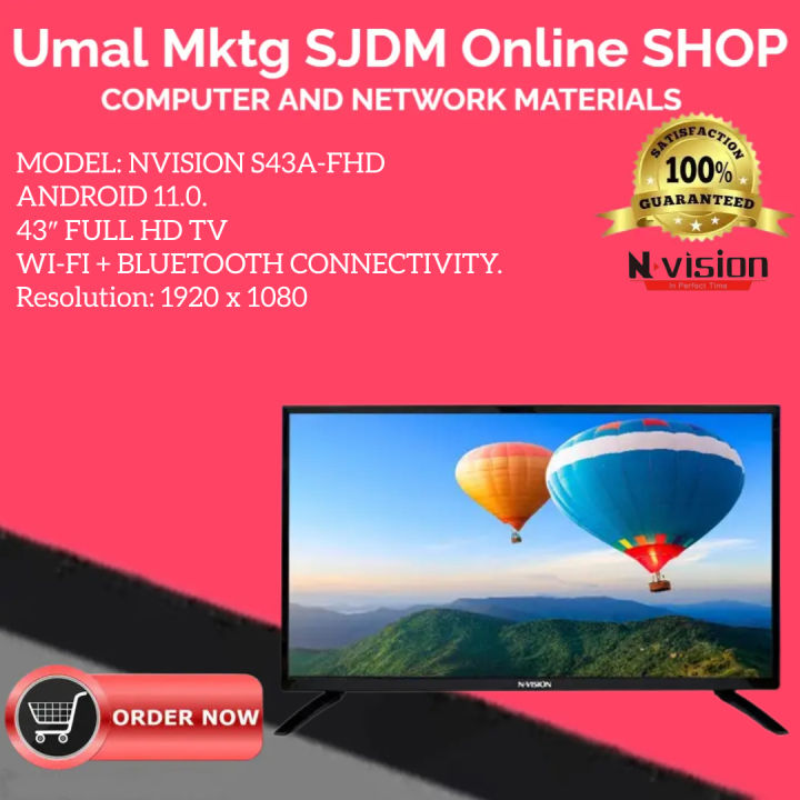 NVISION S43A-FHD SMART 43″ LED TV | Lazada PH