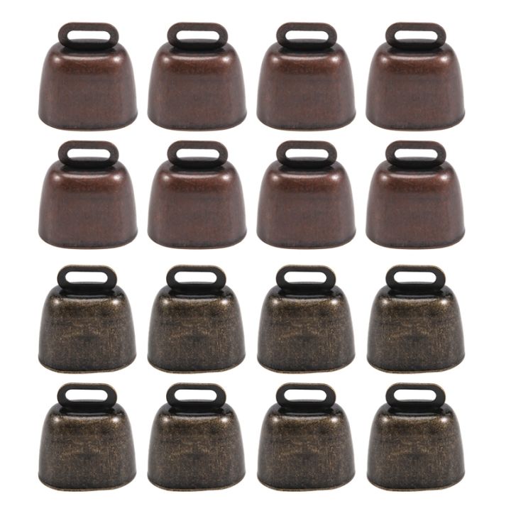 (QSPF) 16PCS Cow Horse Sheep Grazing Copper Bells Small Brass Bells ...